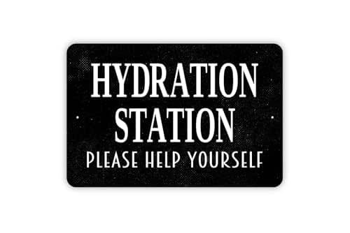 Amazon.com: Hydration Station Please Help Yourself Sign Metal Indoor ...