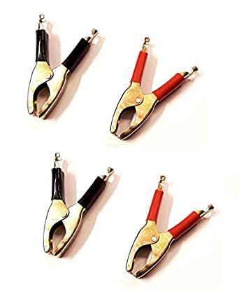 QBM Battery Clip Heavy Duty Copper Crocodile Clips for Battery Heavy ...