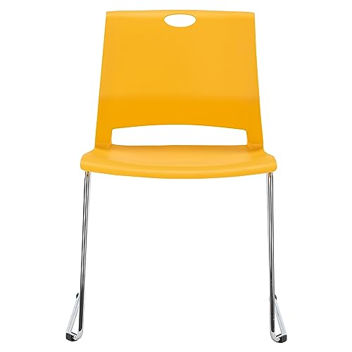 Snapklik.com : Yellow Stacking Chairs-Set Of 4