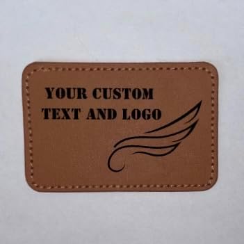 Amazon.com: Custom Engraved Leather Patch | Personalized Leather Patch ...