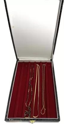 RADHAY Jewellery Chains Display Box 12x8 inch 6 Hooks Organizer with ...