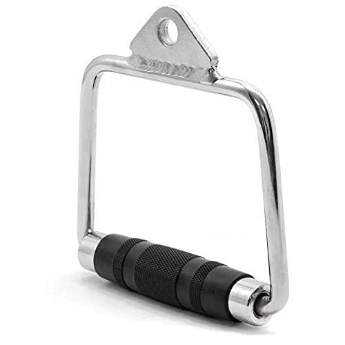 FS Sport Single Cable Cross D Handle with Rubber Hand Grips Commercial ...