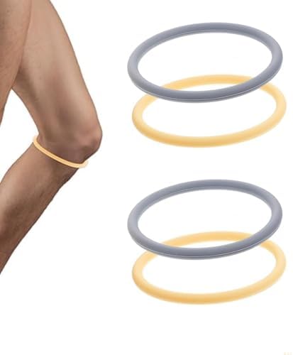 4Pcs Knee Strap Patella Tendon Support, Silicone Patella Fine Bands for ...