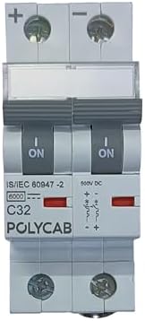 Aspa Solar DC MCB Polycab 32A 500V 2P Miniature Circuit Breaker ...