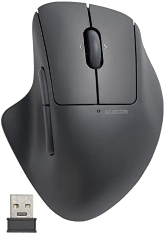 Amazon.co.jp: エレコム(ELECOM) マウス ワイヤレスマウス SHELLPHA Bluetooth 静音 抗菌 5ボタン+チルトホイール ブラック M-SH30BBSKBK ...