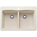 BLANCO 443067 Diamond Silgranit Double Bowl Undermount or Drop-In ...