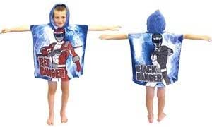 Kids/Childrens Power Rangers Operation Overdrive Hooded Poncho Cotton ...