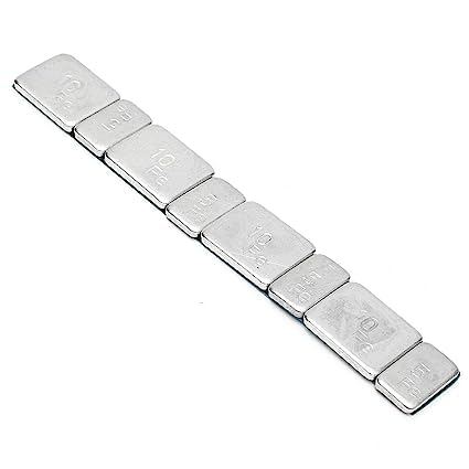 Wheel Balancing Silver Tone Sticker Weights 100 Strips : Amazon.in: Car ...