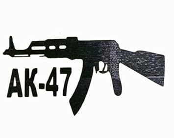 TO-HIT AK-47 Logo Radium Sticker for CAR and Bike : Amazon.in: Car ...