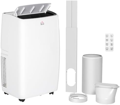 HOMCOM 12000 BTU Air Conditioning Unit, 3-in-1 Portable Air Conditioner ...