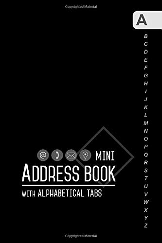 Amazon.com: Address Book Mini with Alphabetical Tabs: 4x6 Small Contact ...