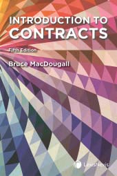 Introduction to Contracts, 5th Edition: Bruce MacDougall: 9780433514749 ...