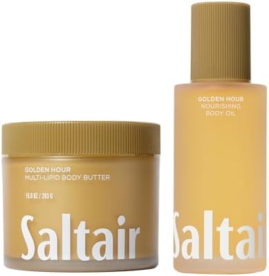 Amazon.com : Saltair Body Oil and Multi-Lipid Body Butter Set – Deep ...