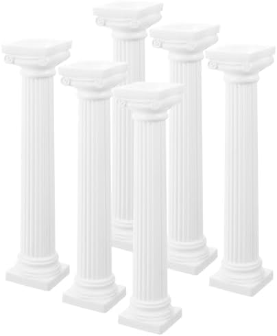 Amazon.com: Roman Column Decorating Set of 6 - White Mini Columns for ...