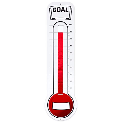 Fundraising Thermometer Chart Goal Tracker | Dry Erase Goal Setting ...