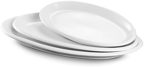 Amazon.com | vicrays Serving Platter Ceramic Tray Plates Extra Large ...