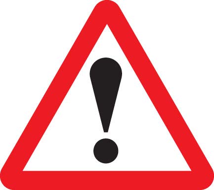 Buy Road Signs - ! 750mm triangle Class RA1 zintec - 20/22 Gauge Zintec ...