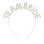 Amazon.com : BAHABY Silver Team Bride Headband Bachelorette Party ...