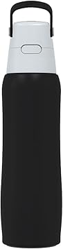 DAFI Solid Steel Water Bottle with Filter 800 ml, Black - Water Bottle ...