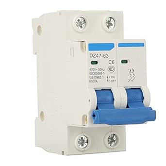 High Security 2P Mini Circuit Breaker Cutout Switch Breaker 400V AC ...