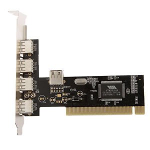 Amazon.in: Buy 5 Port USB High-Speed PCI Controller Card Adapter Hub 4 ...