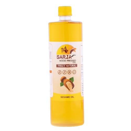 SARJA LAKDI GHANA® Wood Cold Pressed Sesame Oil - 1 Litre | Sesame ...