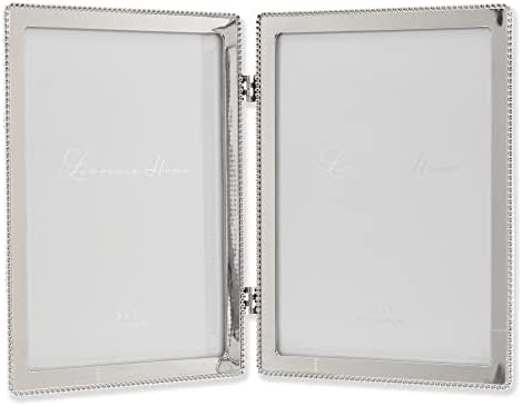 Amazon.com - 5x7 Hinged Double Cast Metal Picture Frames, Silver ...