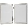 Amazon.com - 5x7 Hinged Double Cast Metal Picture Frames, Silver ...