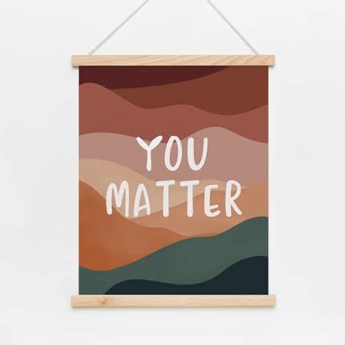 Amazon.com: You Matter Poster Mental Health Poster Affirmations School ...