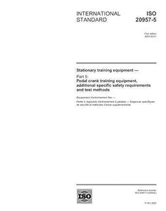 ISO 20957-5:2005, Stationary training equipment - Part 5: Pedal crank ...