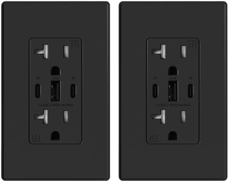 Anker USB C Wall Outlet, PowerExtend USB-C Wall Outlet, 2 outlets and 2 ...