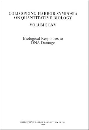 Amazon.com: Biological Responses to DNA Damage (COLD SPRING HARBOR ...