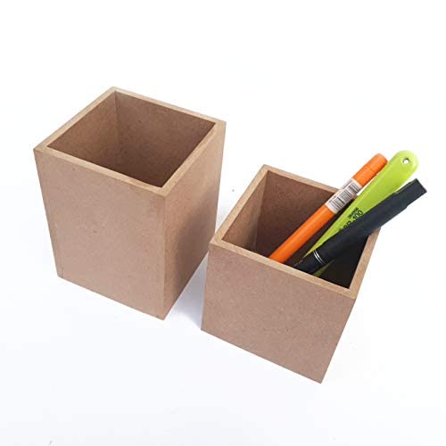 MdF penstand wooden pen holder with mobile stand Art And Crafts ...