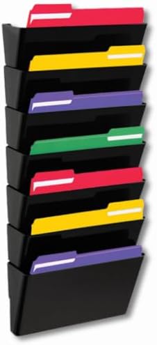 Amazon.com : Set of 2 - Folder Wall Rack, 7 Pockets, Letter/Legal Size ...