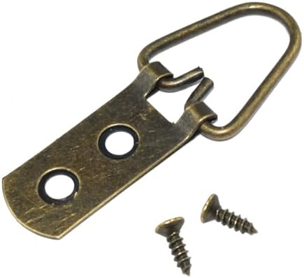 100 Pack Heavy Duty D-Ring Picture Hangers with Screws for Hanging ...