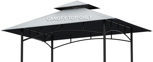 Amazon.com : KEYMAYA 8x5 Grill Gazebo Shelter for Patio and Outdoor ...