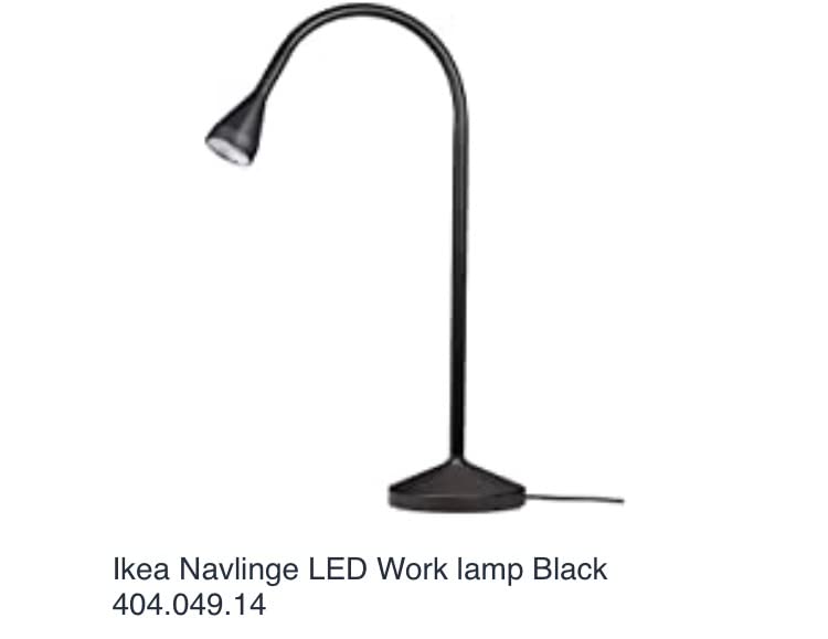 Ikea Navlinge LED Work lamp Black 404.049.14 - Amazon.com