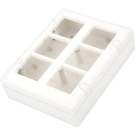Anchor Rider 12 Module Polycarbonate Surface Box 20347, White : Amazon ...