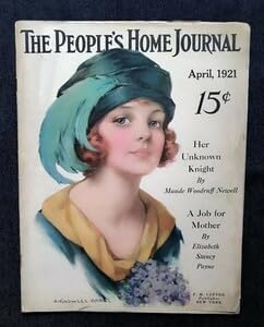 Amazon.co.jp: 1921年 Peoples Home Journal 洋書 J. Knowles Hare 表紙 女性画 アール ...
