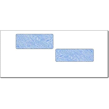 Amazon.com : #10 Double Window Envelope - ADP Tinted Security : Office ...