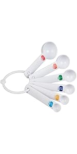 Tala Measuring Spoons SET6 10450, White : Amazon.co.uk: Home & Kitchen