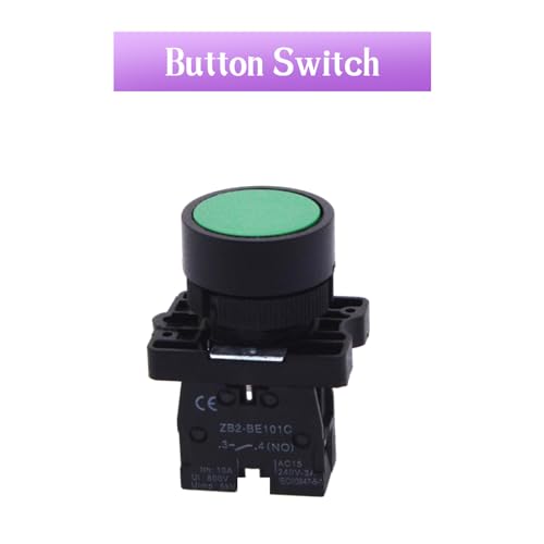 ANMOO Momentary Push Button Switch 10A 600V 1NO 1NC Green Marked micro ...