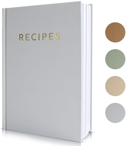 Amazon.com : ZICOTO Aesthetic Blank Recipe Book with Waterproof Cover ...