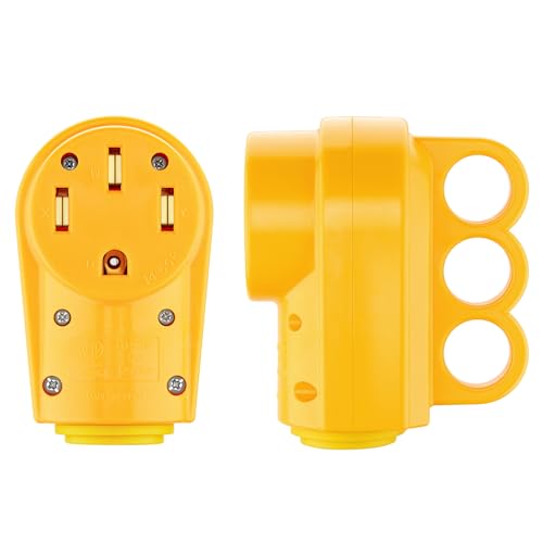 Snapklik.com : Kohree 50 Amp RV Plug Female, 125 250V RV Receptacle ...