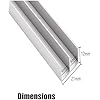Acrylic Glass Track Aluminum Alloy Sliding Door Track Set Double Track ...