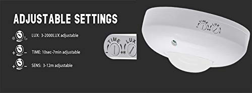 My device Movement Sensor 360 PIR Occupancy Motion Sensor Energy Saving ...