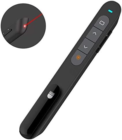 rts Laser Pointer, Wireless Presenter for Presentation, Slide Changer, USB Power Point Remote ...