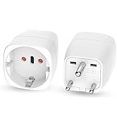 Oliveria 3 Stück Reiseadapter Italien, Adapter Italien Steckdose ...