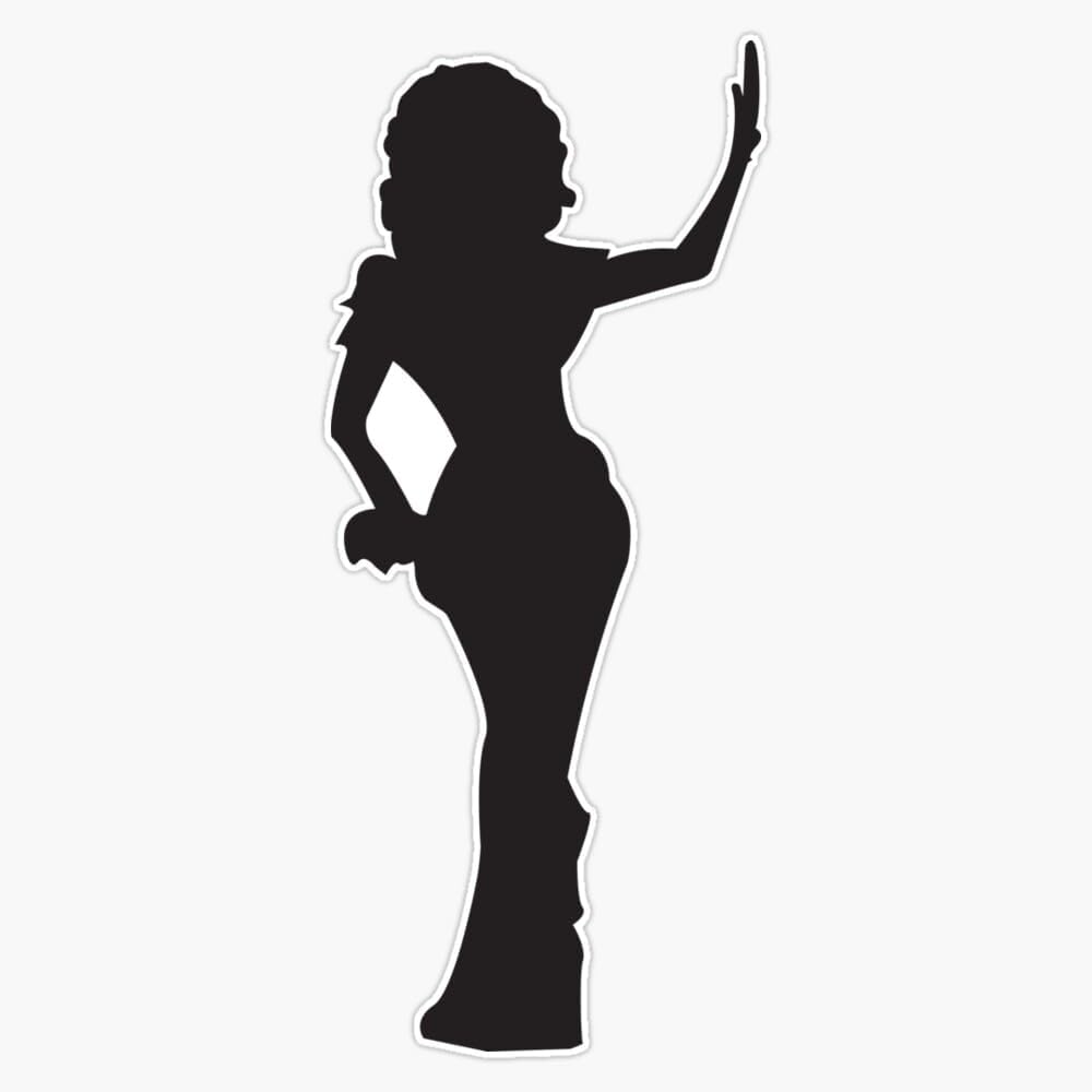 Amazon.com - RuPaul Silhouette Bumper Sticker Vinyl Decal 5"