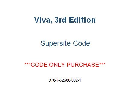 Viva 3rd Ed Supersite Code - Code Only: vhl: 9781626800021: Amazon.com ...